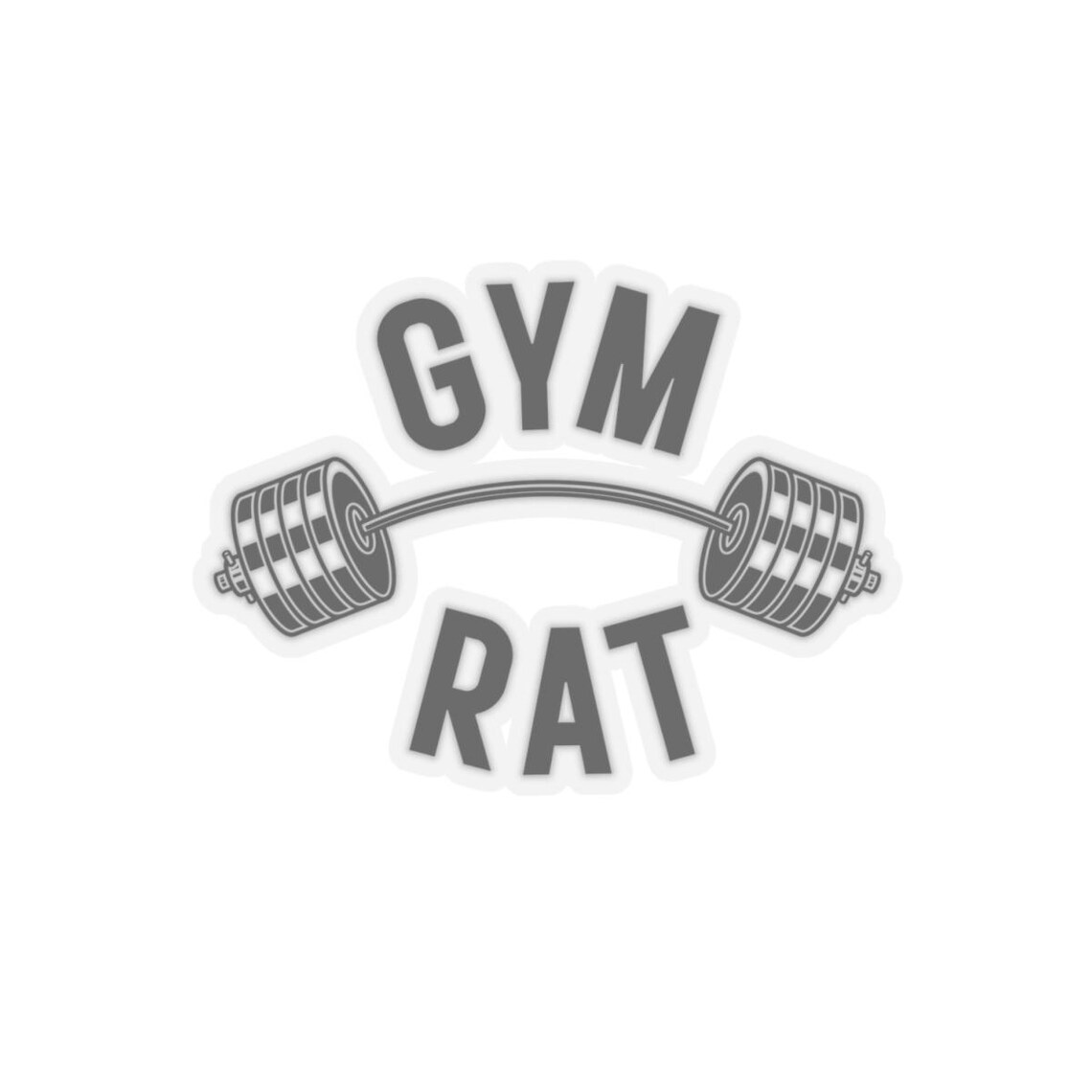 Gym Rat Sticker Bold Vinyl Decal for Laptops, Water Bottles, and Gym ...