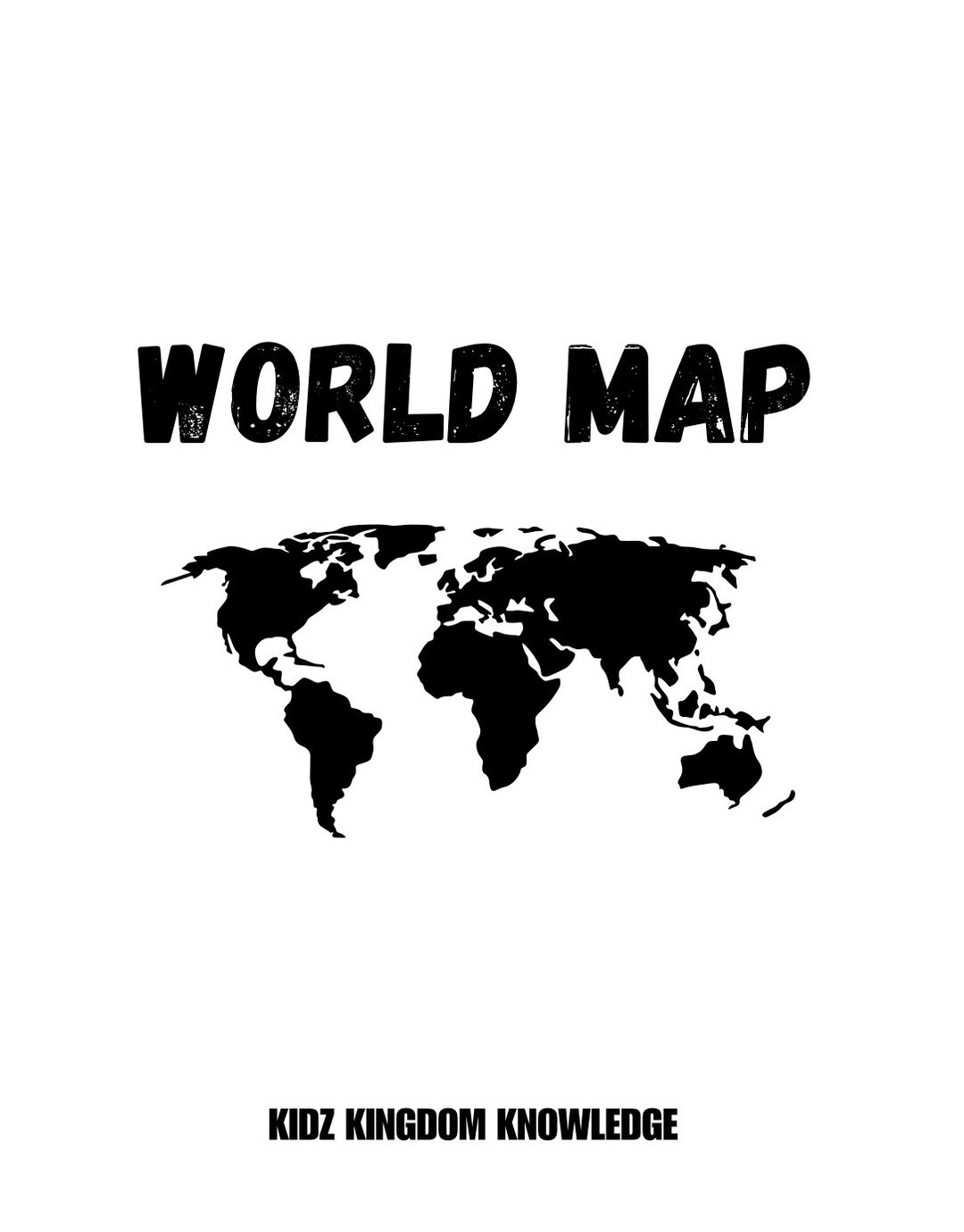Childrens World Map, Childrens Map, Childrens Geography, Childrens ...