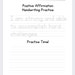 Childrens Positive Affirmations, Childrens Tracing Workbook, Childrens ...