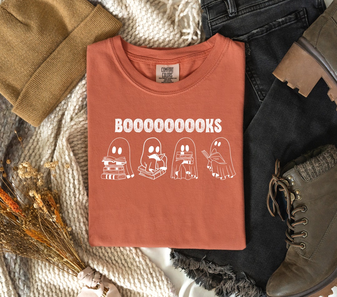 Cute Ghost Shirt, Comfort Colors® Halloween, Ghost Shirt, Halloween ...