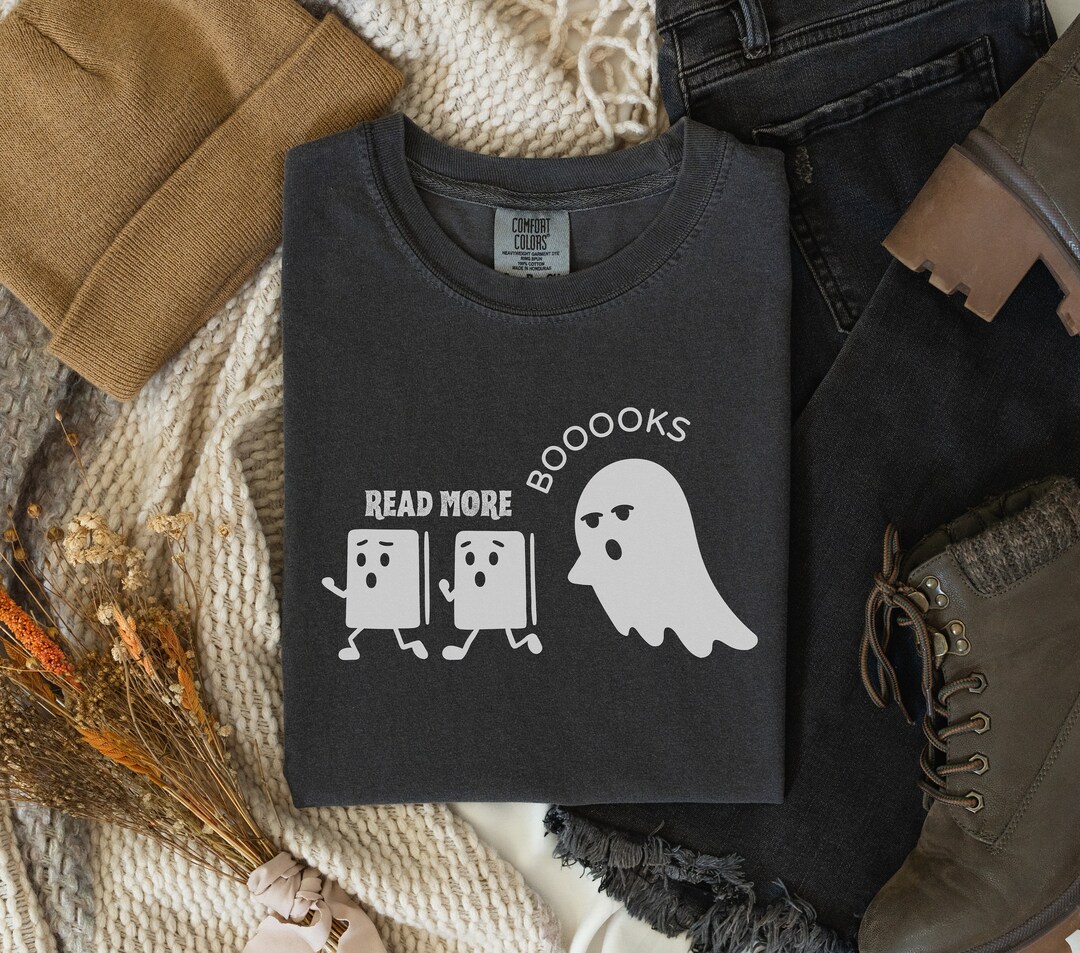 Cute Ghost Shirt, Comfort Colors® Halloween, Ghost Shirt, Halloween ...