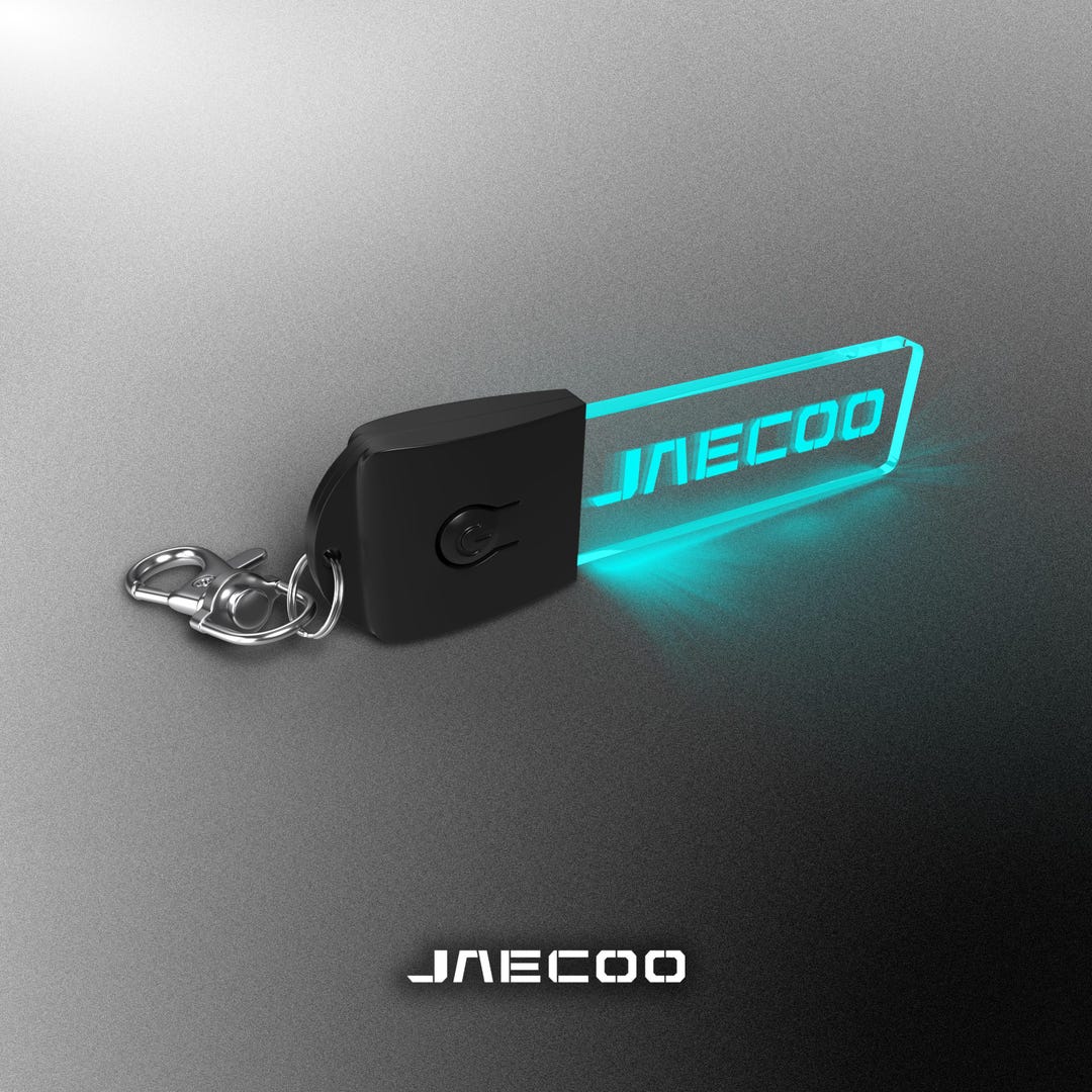 JAECOO Logo LED Light Keyring / Keychain - 7 Colour LED - Backpack Clip ...
