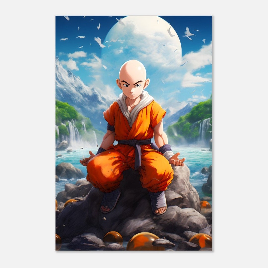 Matte Paper Poster Krillin Dragon Ball Z - Etsy