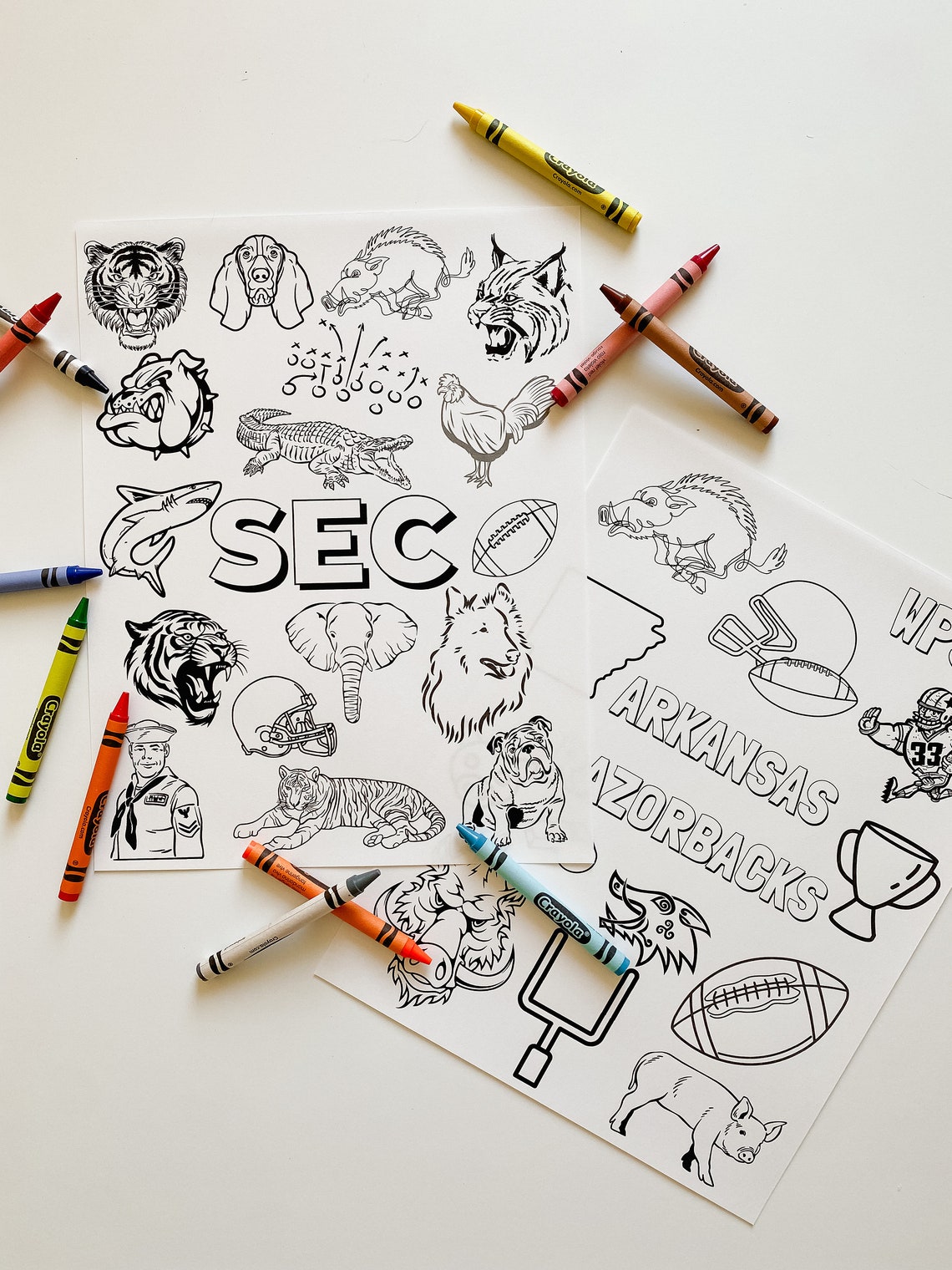 SEC Football Coloring Pages | Kids Activities | Gameday Fun for Kids ...