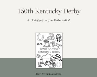 Kentucky Derby Party Printables I Games, Trivia, Coloring Pages ...