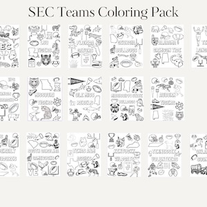 SEC Football Coloring Pages | Kids Activities | Gameday Fun for Kids ...