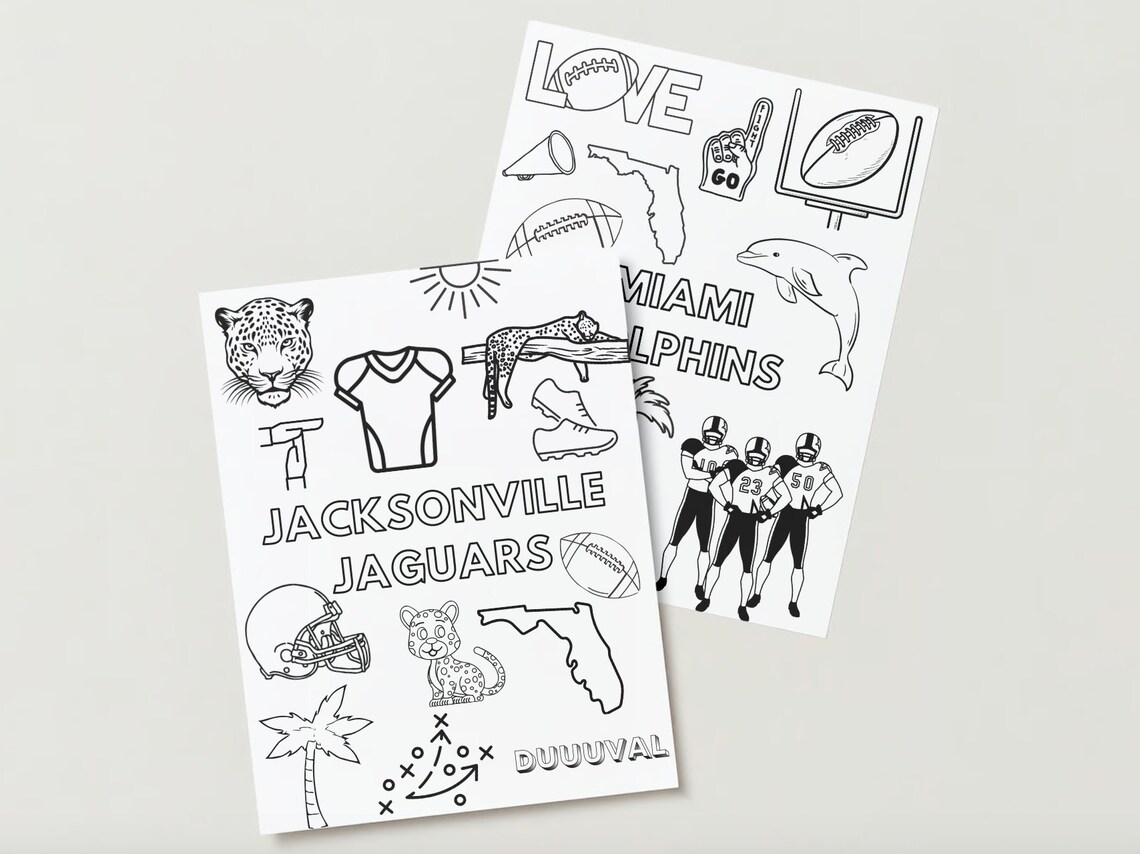 NFL Football Coloring Pages | Kids Coloring Activity | Football Team ...