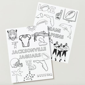 NFL Football Coloring Pages | Kids Coloring Activity | Football Team ...