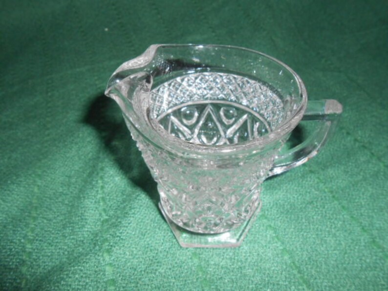 Vintage Imperial Glass Ohio Cape Cod Pattern Cream and Sugar Decanters ...