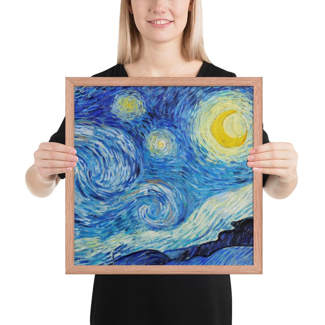 Vincent Van Gogh Inspo "the Starry Night" Framed Art Print – Timeless ...