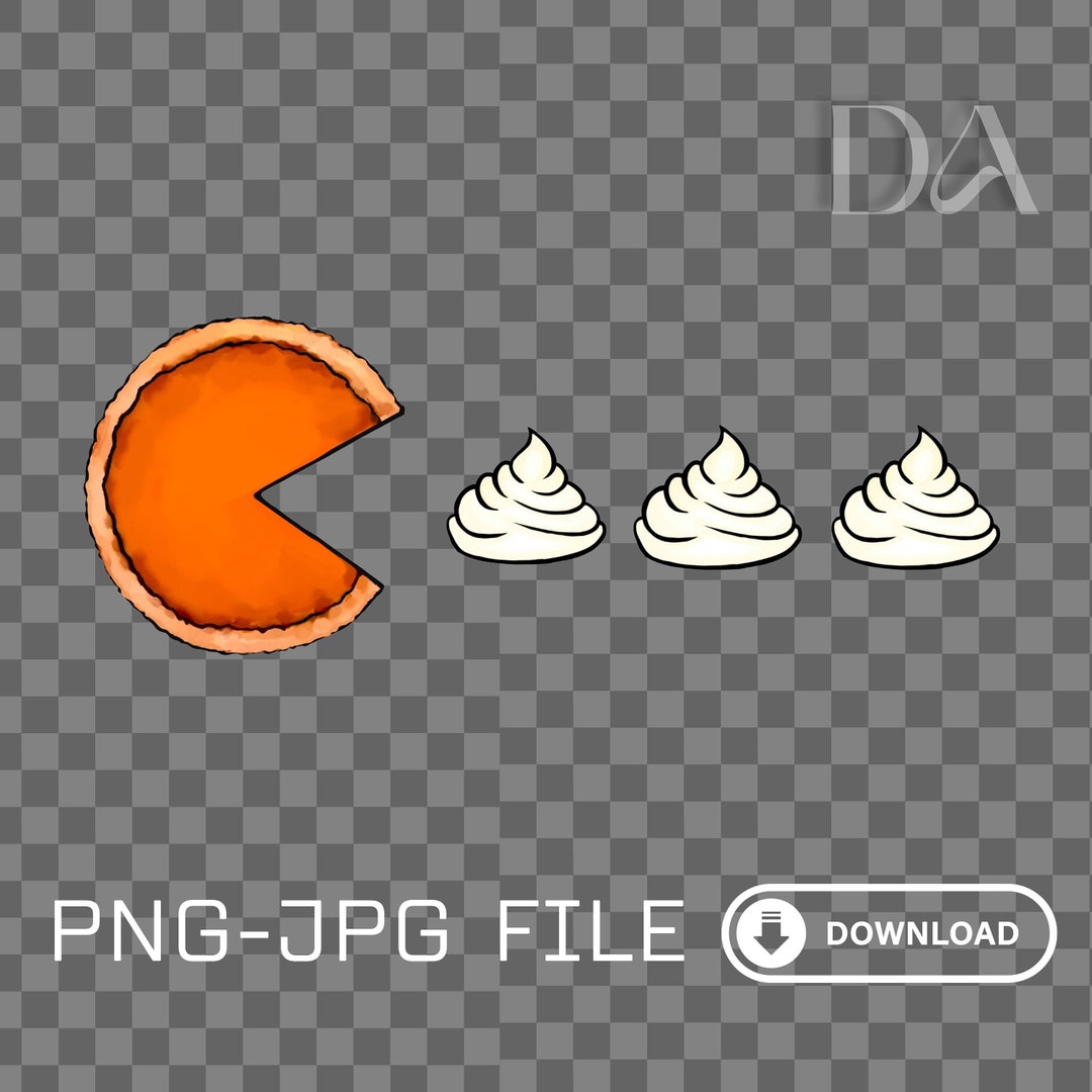 Pacman Png Pie Thanksgiving Png Pac Man and Ghosts Inky SVG - Etsy UK