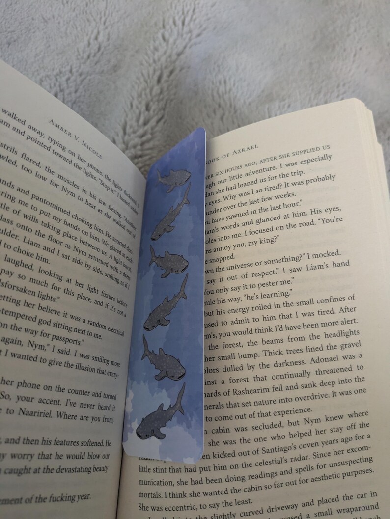Whale Shark, Bookmark, Whale Shark Gift, Bookmark Sea Creature, Book ...