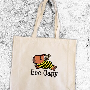 Capybara, Capybara Bag, Funny Capybara, Large Canvas Tote Bag, Capybara ...