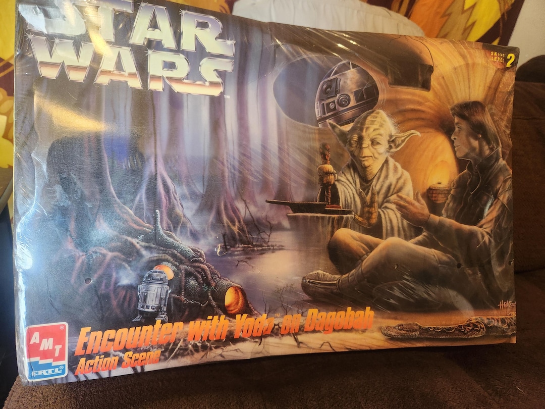 Star Wars Encounter With Yoda on Dagobah Action Scene Model - Etsy