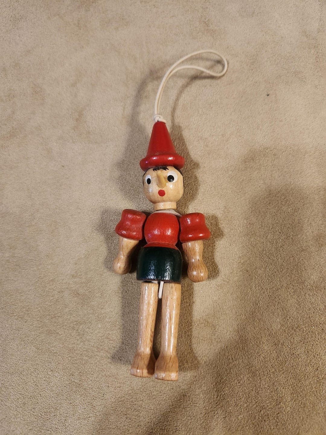 Vintage Articulated Pinocchio Ornament From Italy - Etsy