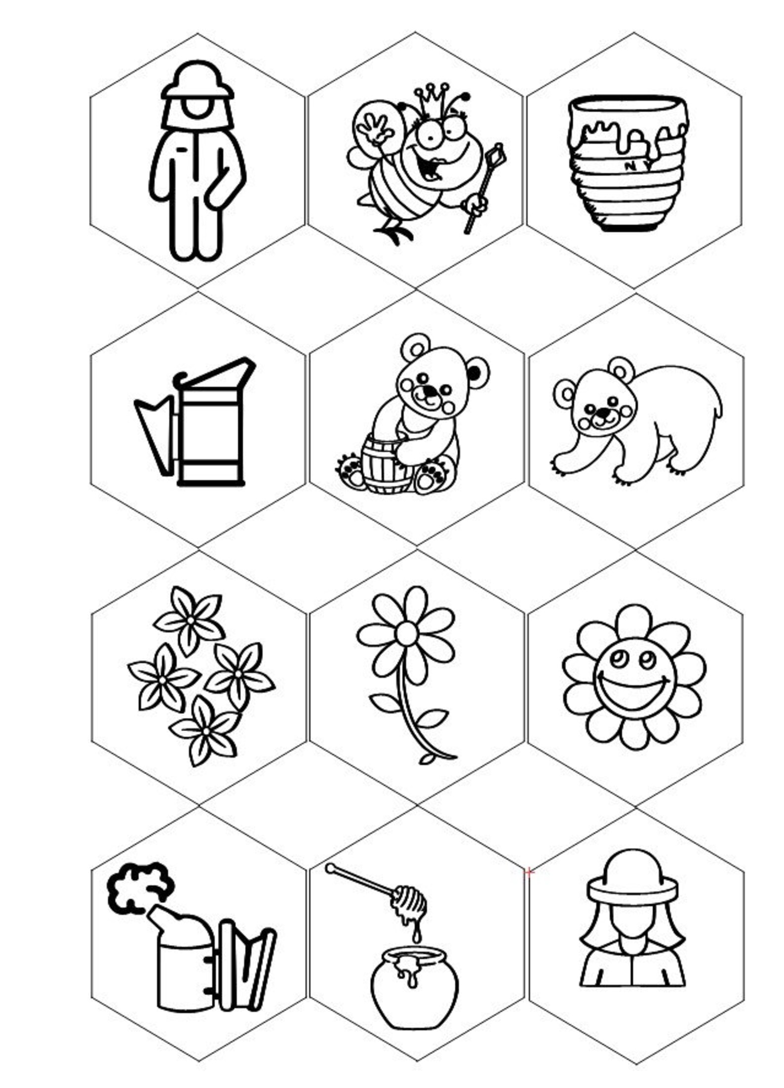 Honey Bee Laser Cut Files: Montessori Memory Game (digital Download ...
