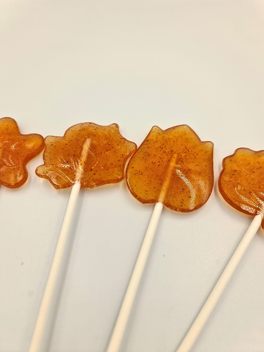 Handmade Autumn Leaf Lollipops: Natural Red Beet Hard Candy - Etsy