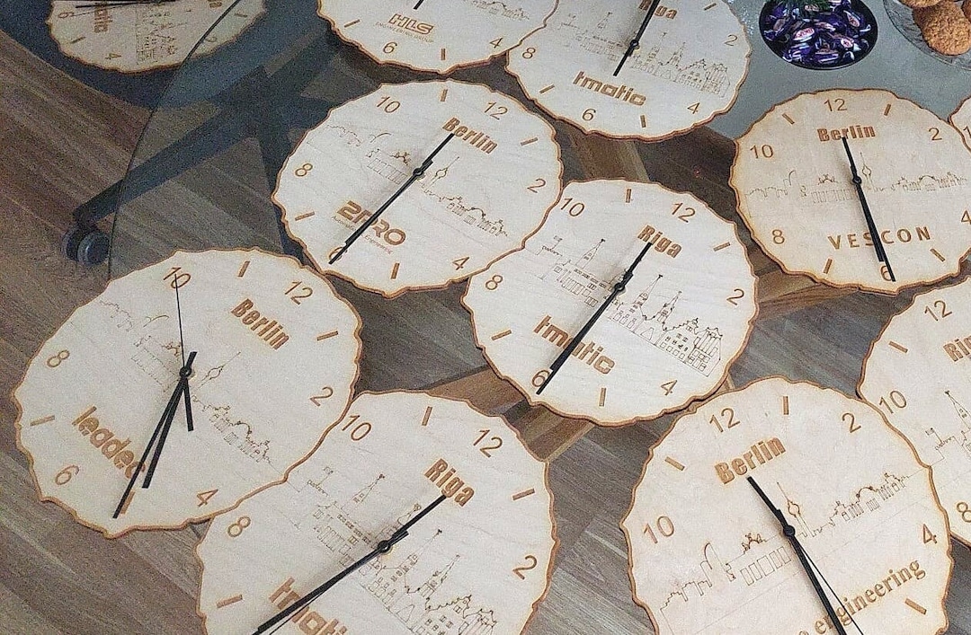 Personalized World Time Wall Clock/multi-time Zone Clock/international ...