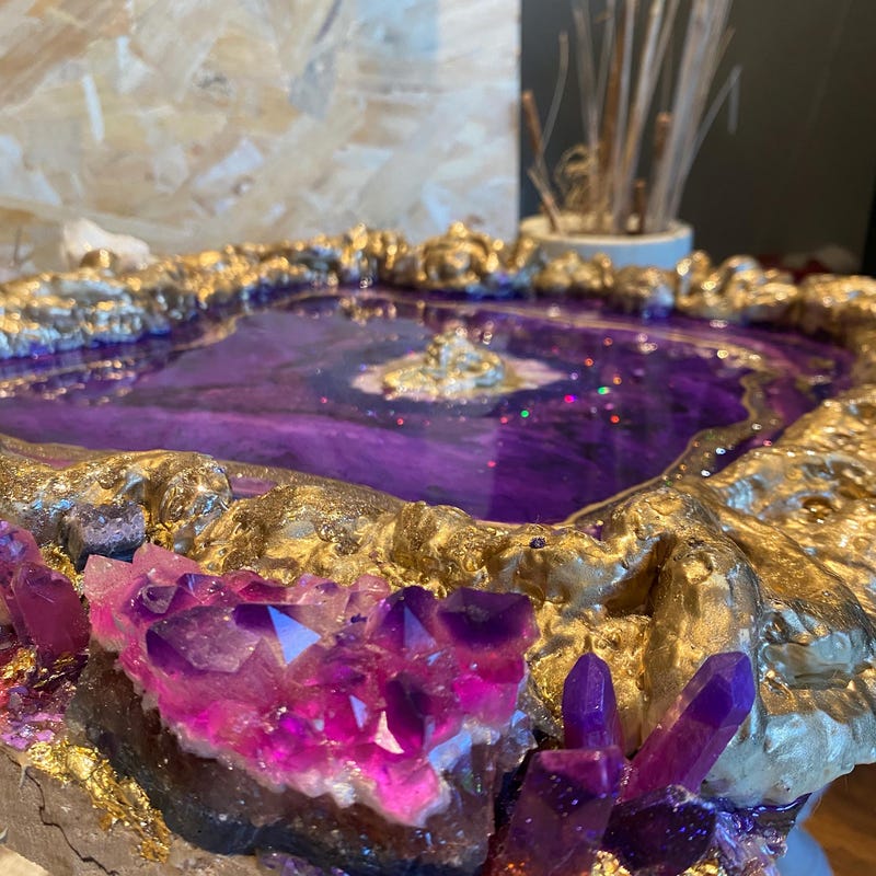 Amethyst Table - Etsy