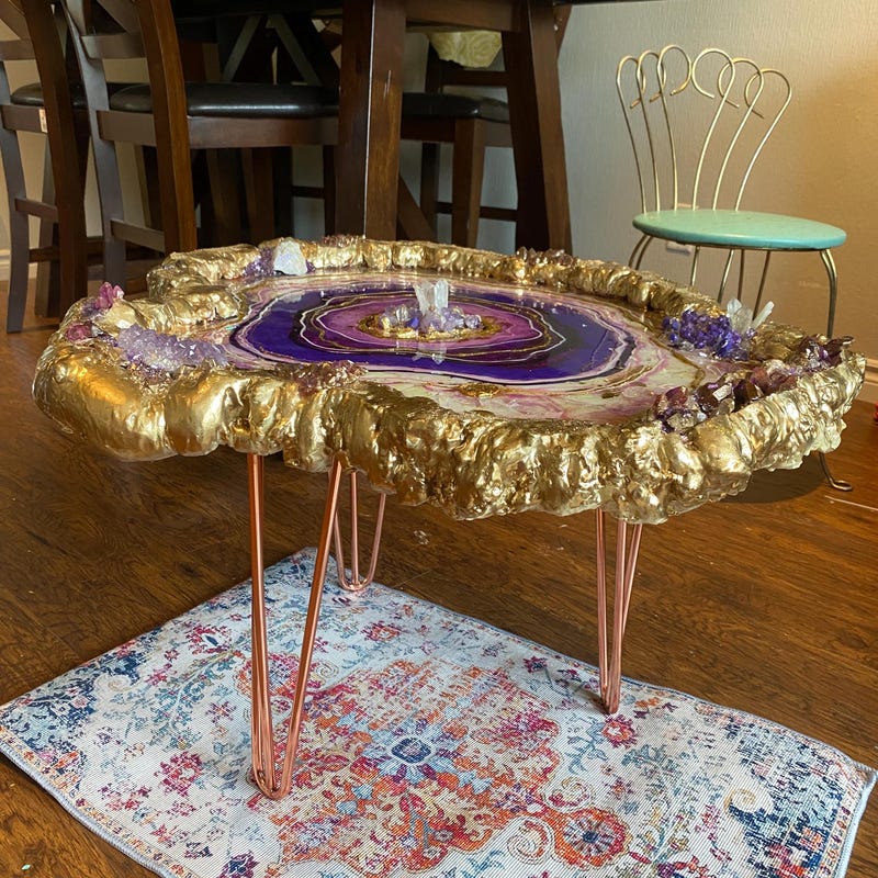 Amethyst Geode Table - Etsy
