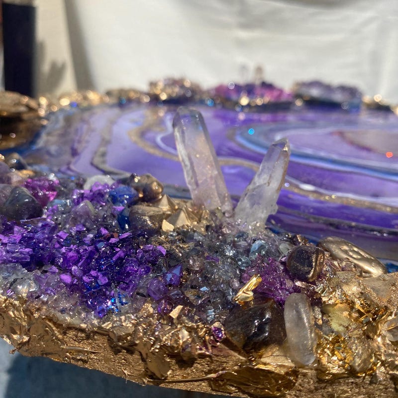 Amethyst Geode Table - Etsy