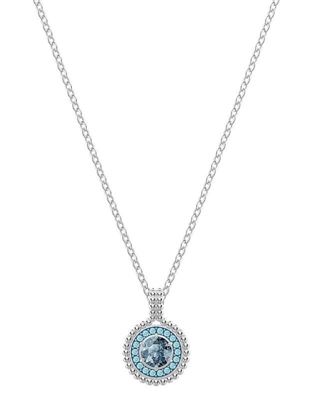 Crystal Oxygen Pendant - Blue Crystal Necklace - Timeless Beauty With ...