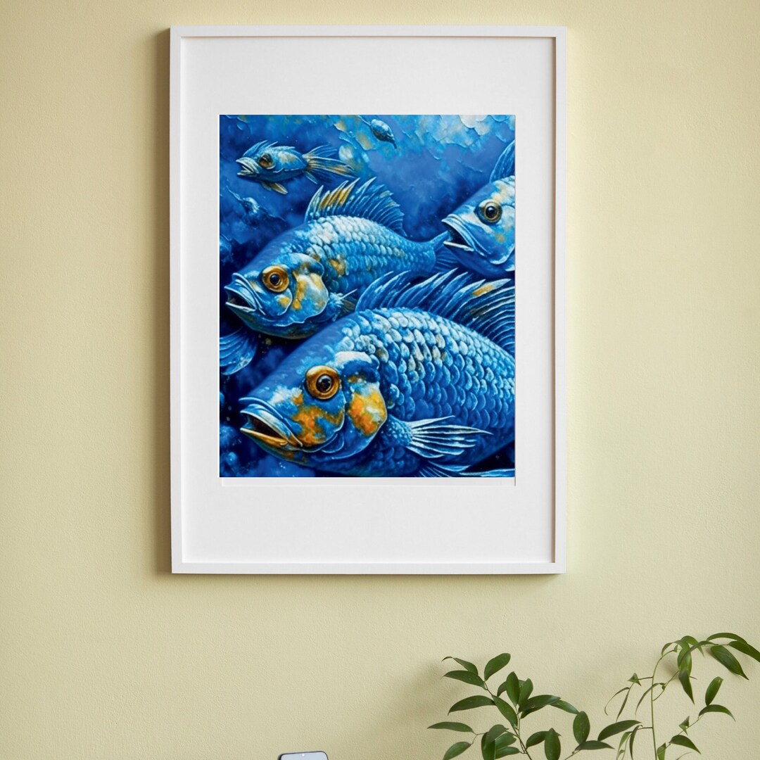 Fish Poster Fish Watercolor Art Tropical Fish Artwork Fish Print ...