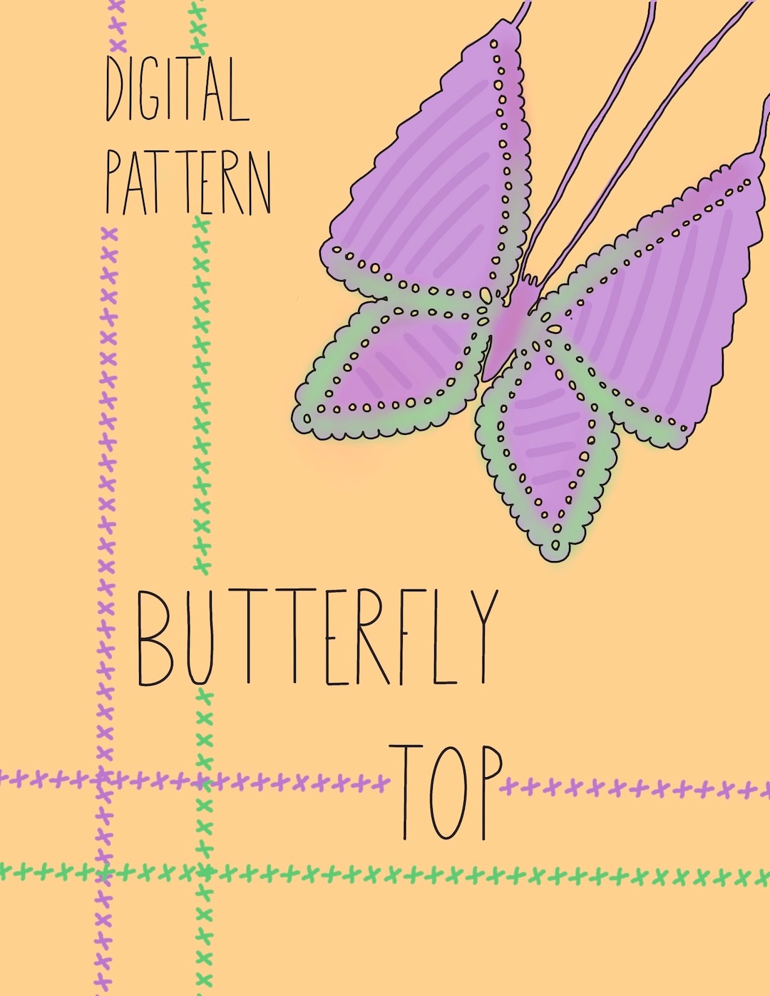 Butterfly Top Pattern - Etsy