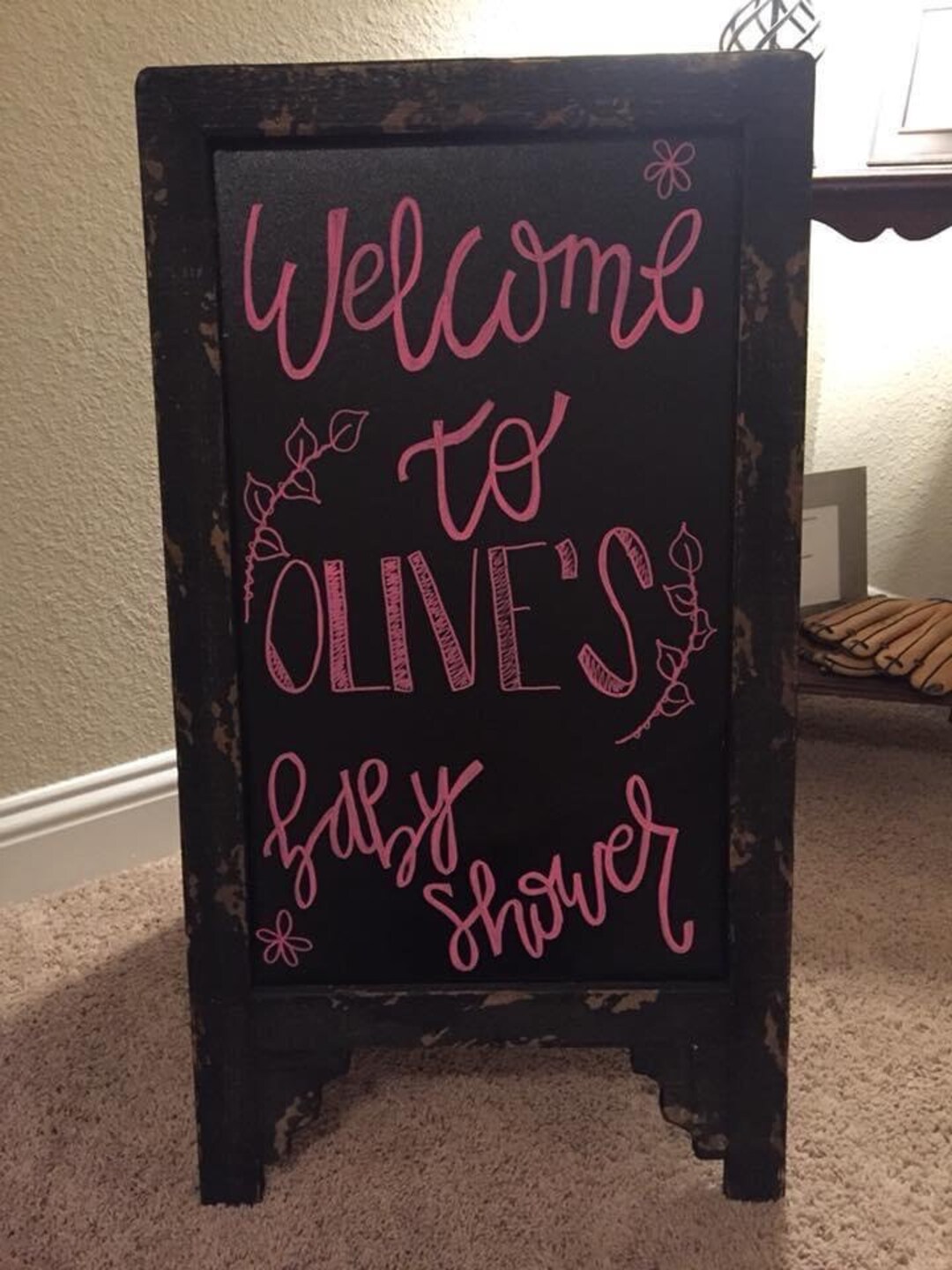 Personalized Standing Chalkboard - Etsy
