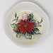 Vintage Hand-painted Christmas Plate With Candle and Poinsettia - Etsy