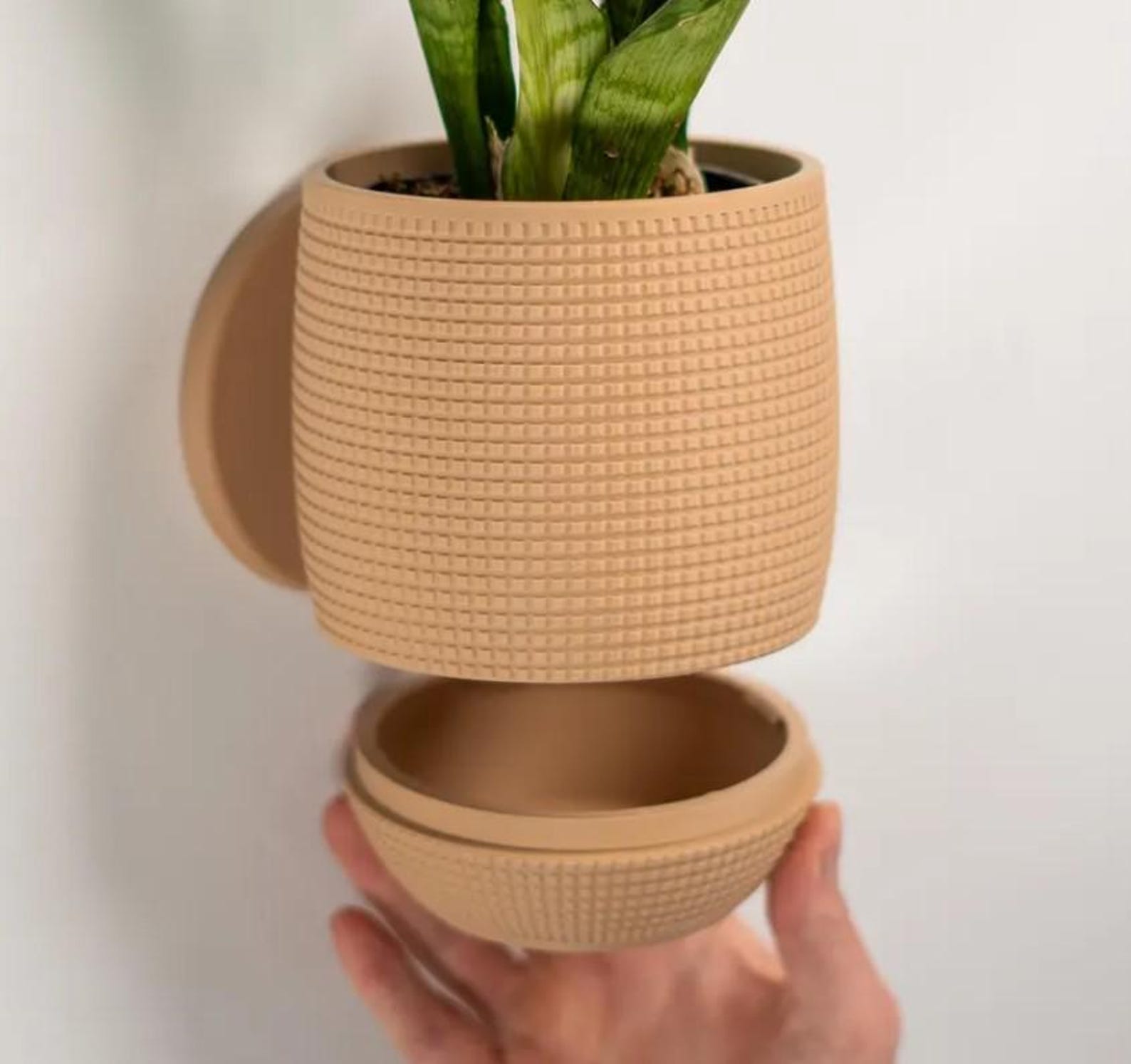 Wall Planter grid With Hidden Drip Tray 25 Color Options / Different ...