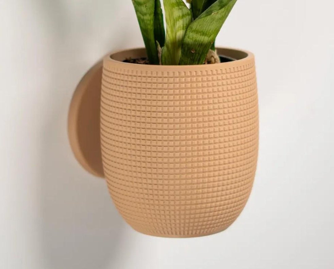Wall Planter grid With Hidden Drip Tray 25 Color Options / Different ...