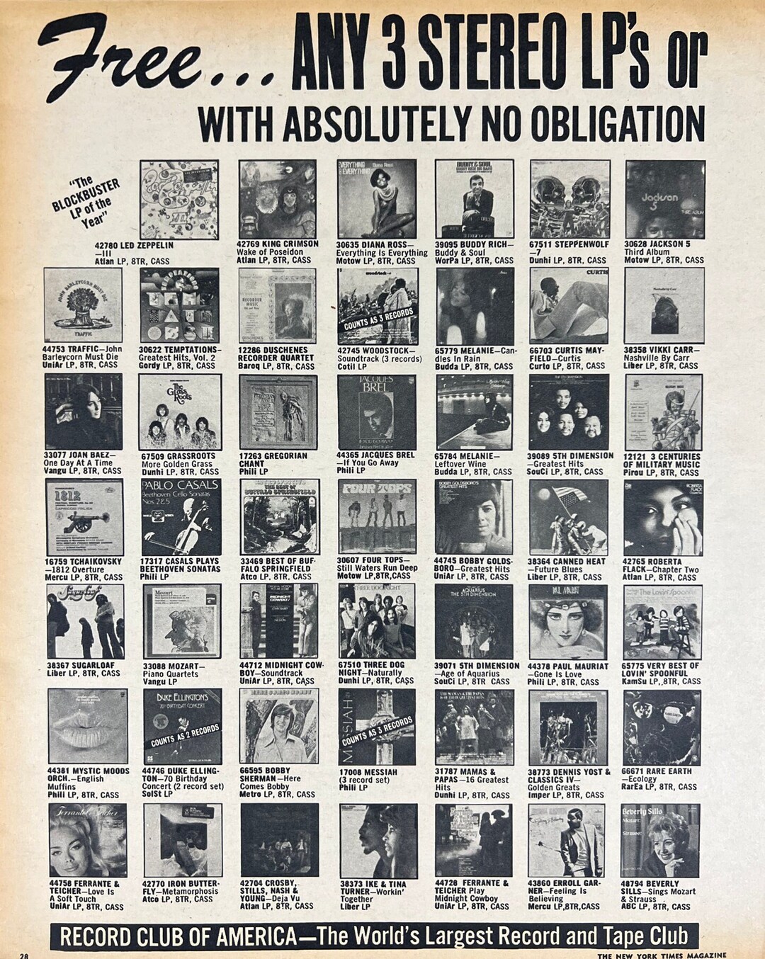 Vintage Stereo LP Advertisement Print Art Wall Decor Retro LP Ad ...