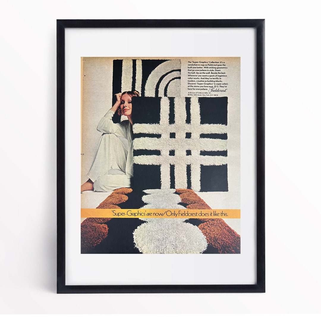 1970s Vintage Interior Design Advertisement Art Wall Decor Retro Print ...