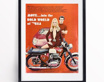 Original Retro Classic Motorcycle Advertisement 1968 Harley Davidson ...