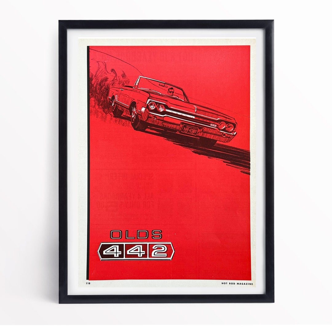 Original Retro Classic Car Advertisement 1965 Olds 442 Oldsmobile ...