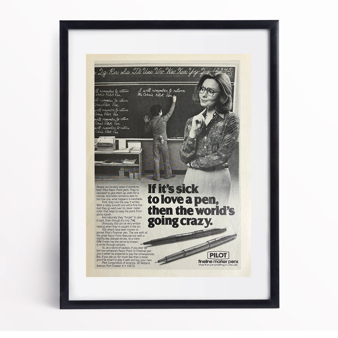 Vintage Advertisement Print Art Wall Decor Retro Ad Vintage 80's ...