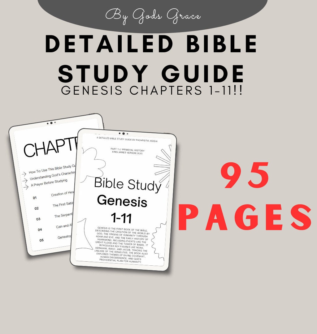 ULTIMATE Comprehensive Bible Study Guide for GENESIS Chapters 1-11 kjv ...