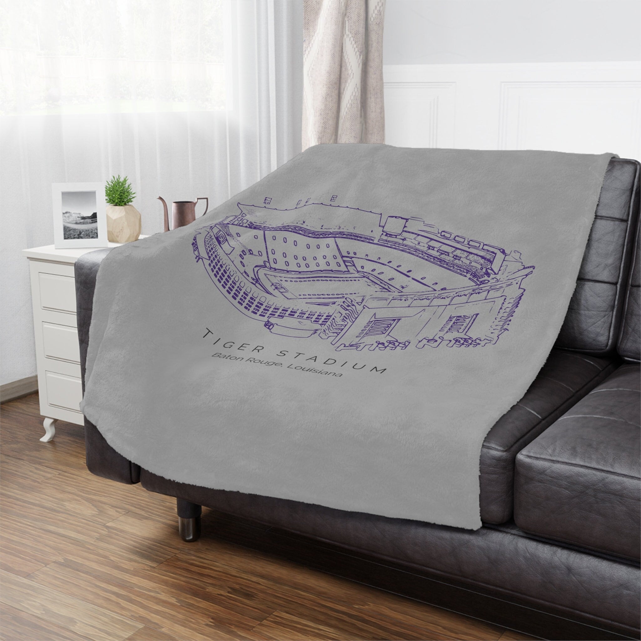 TIGER STADIUM Minky Blanket, LSU Tigers, Lsu Stadium Blanket, Lsu ...