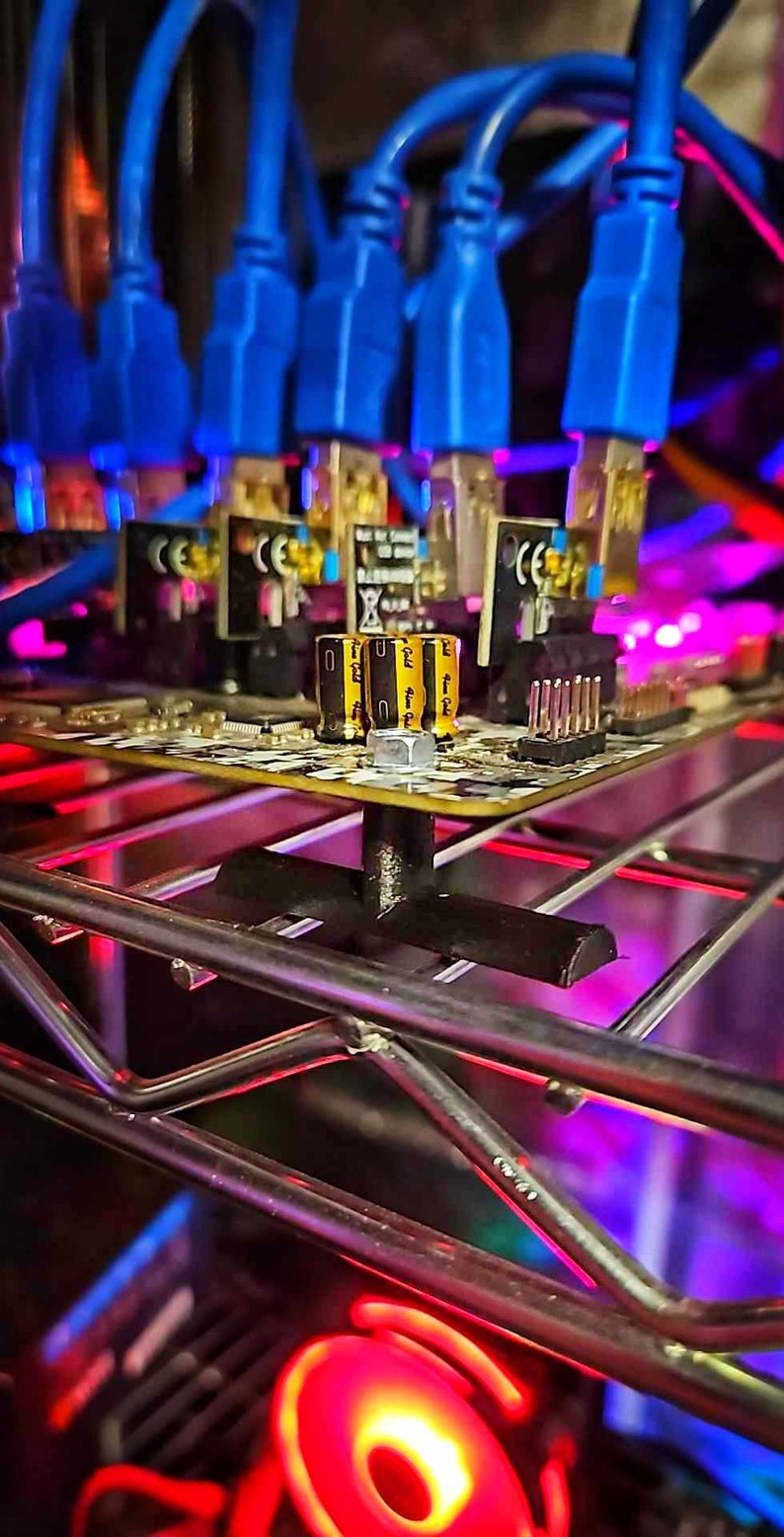 Motherboard Standoff Feet for CPU/GPU Mining, Wire Rack Compatible - 6 ...