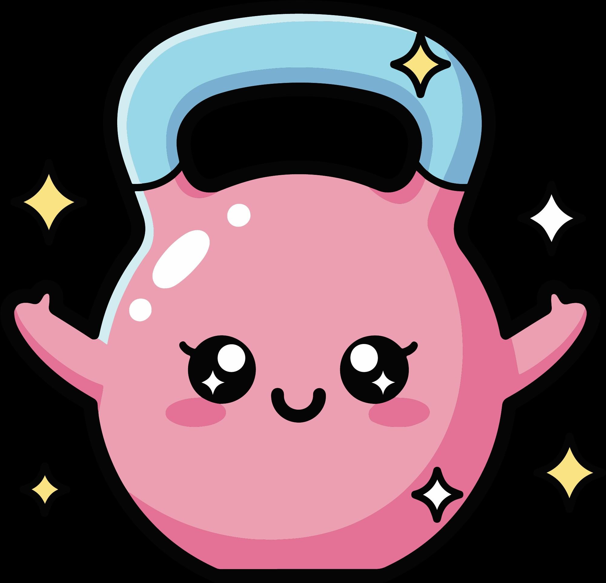 Kawaii Fitness Sticker Pack,workout & Wellness Svg,cute Exercise ...