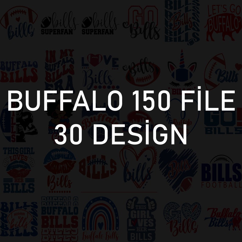 Bills Svg - Bufallo Svg -150 File - 30svg, 30png , 30pdf,30eps,30dxf ...