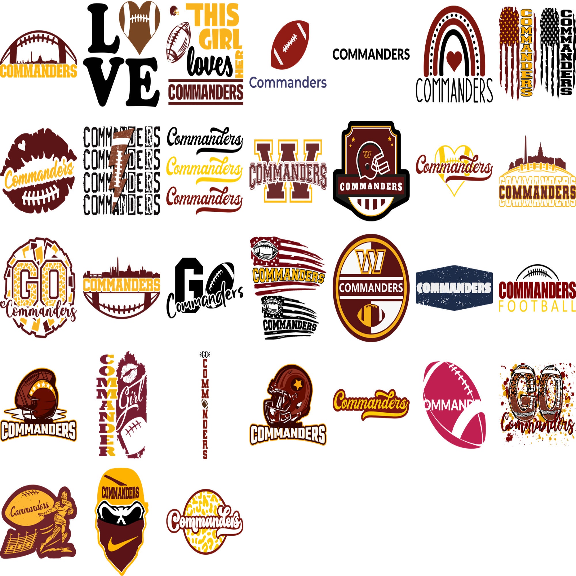 Commanders -155 File - 31svg, 31png , 31pdf,31eps,31dxf Bundle,svg ...