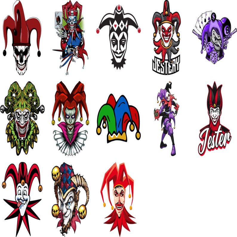 Jester SVG Bundle, Jester PNG Bundle, Digital Download, Cut File ...