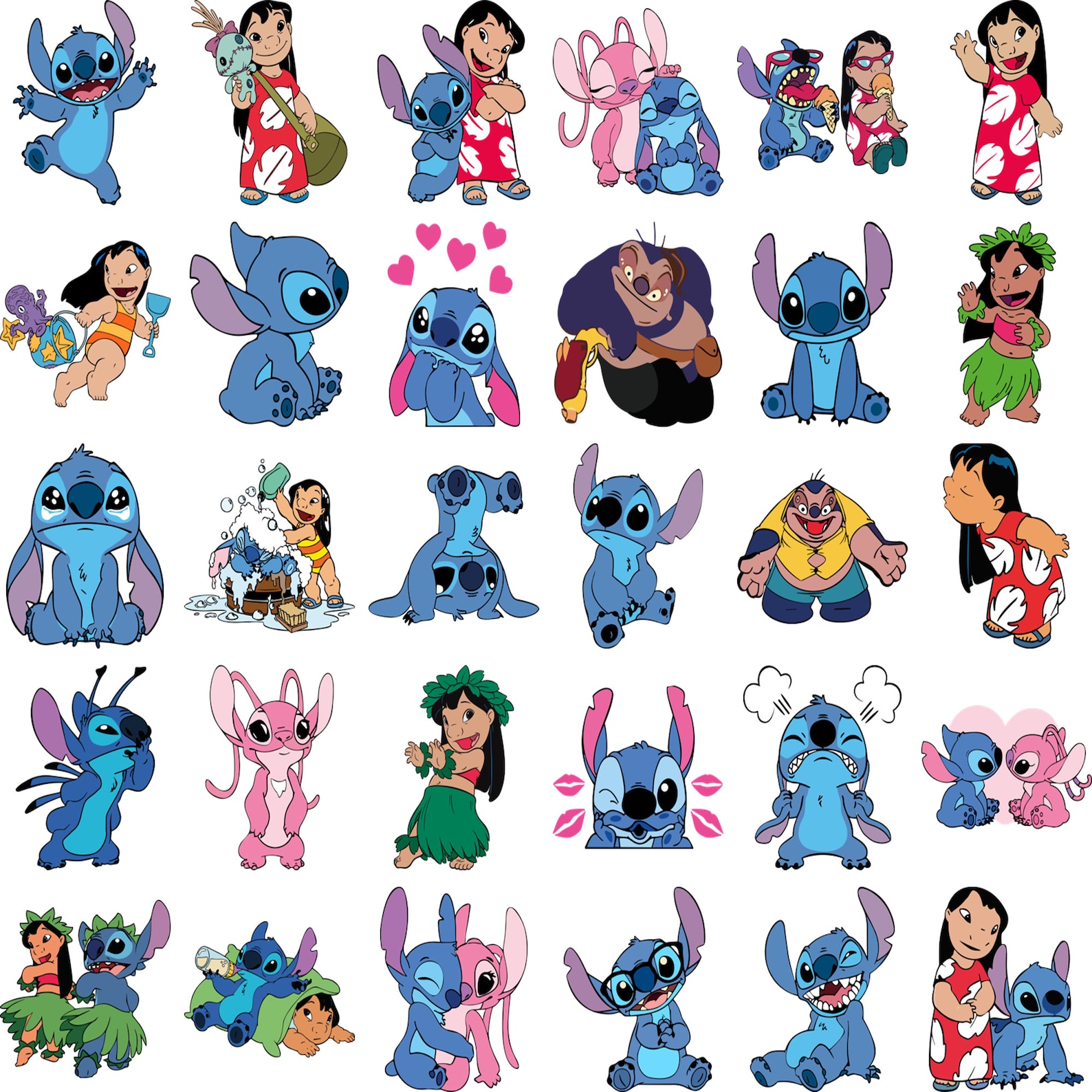 Sticker Bundle -150 File - 30svg,30png ,30pdf,30eps,30dxf Bundle,svg ...