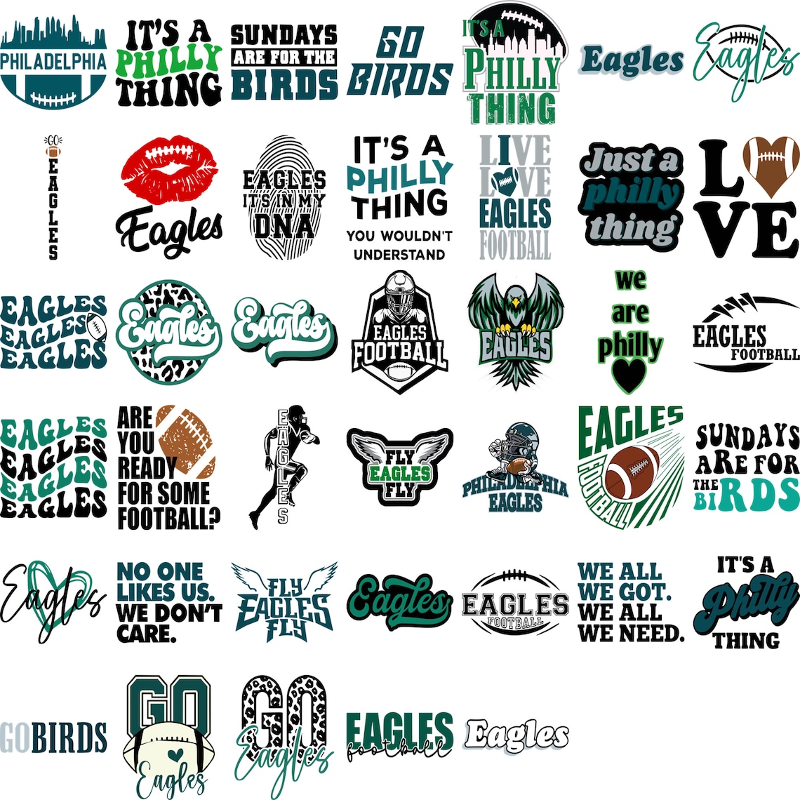 Eagles-200 File -40svg, 40png , 40pdf,40eps,40dxf Bundle,svg, Digital ...