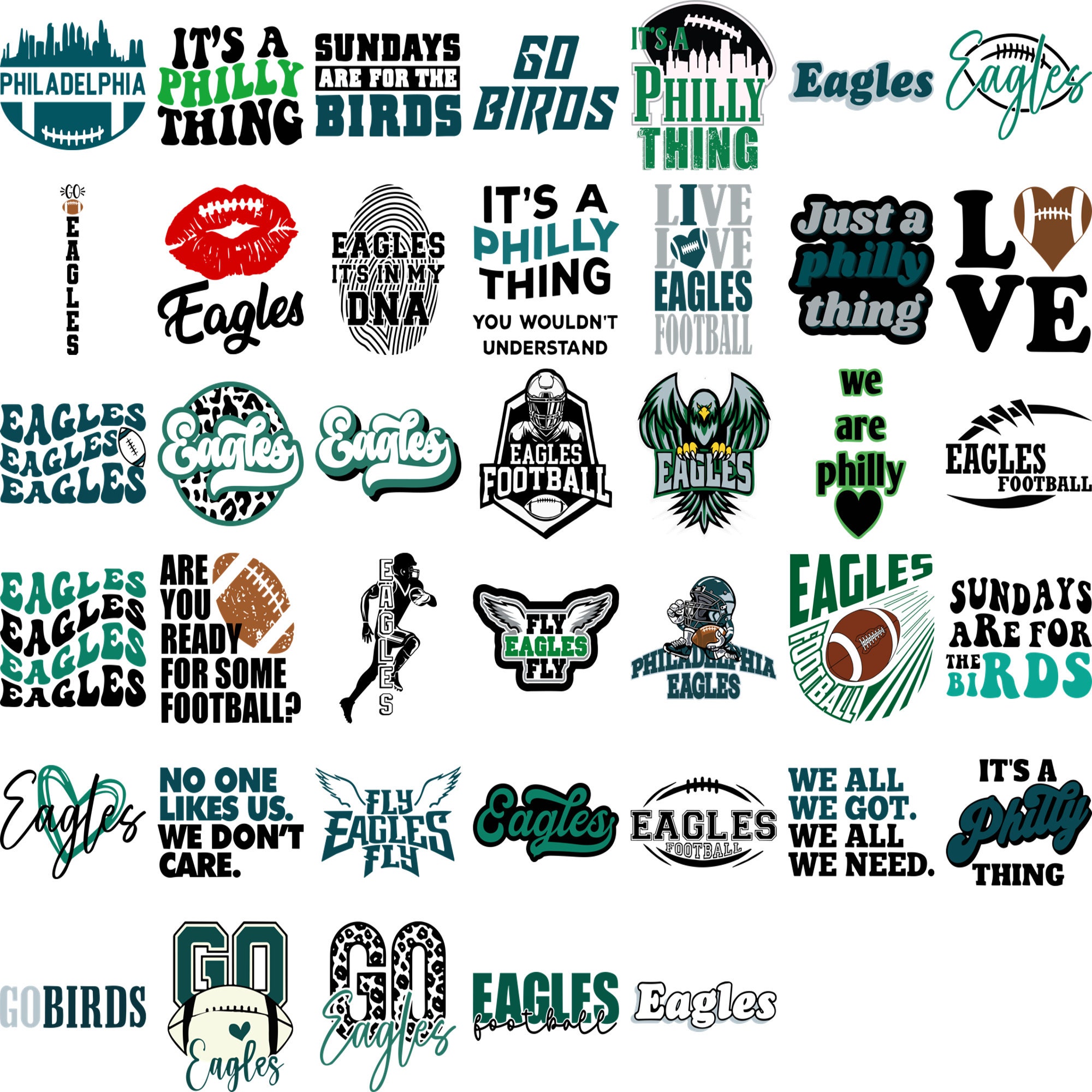 Eagles-200 File -40svg, 40png , 40pdf,40eps,40dxf Bundle,svg, Digital ...