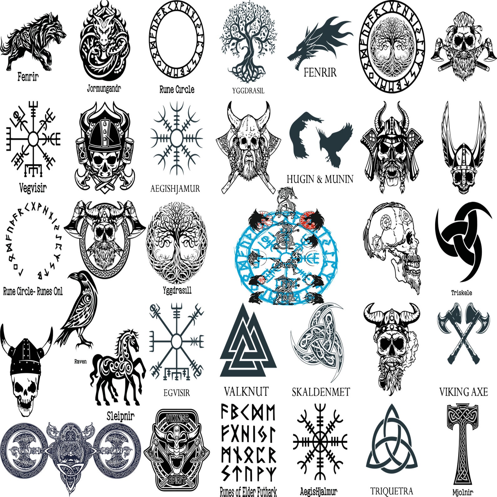 North Mythology Bundle | Mythology SVG| North Mythology SVG | Mythology ...