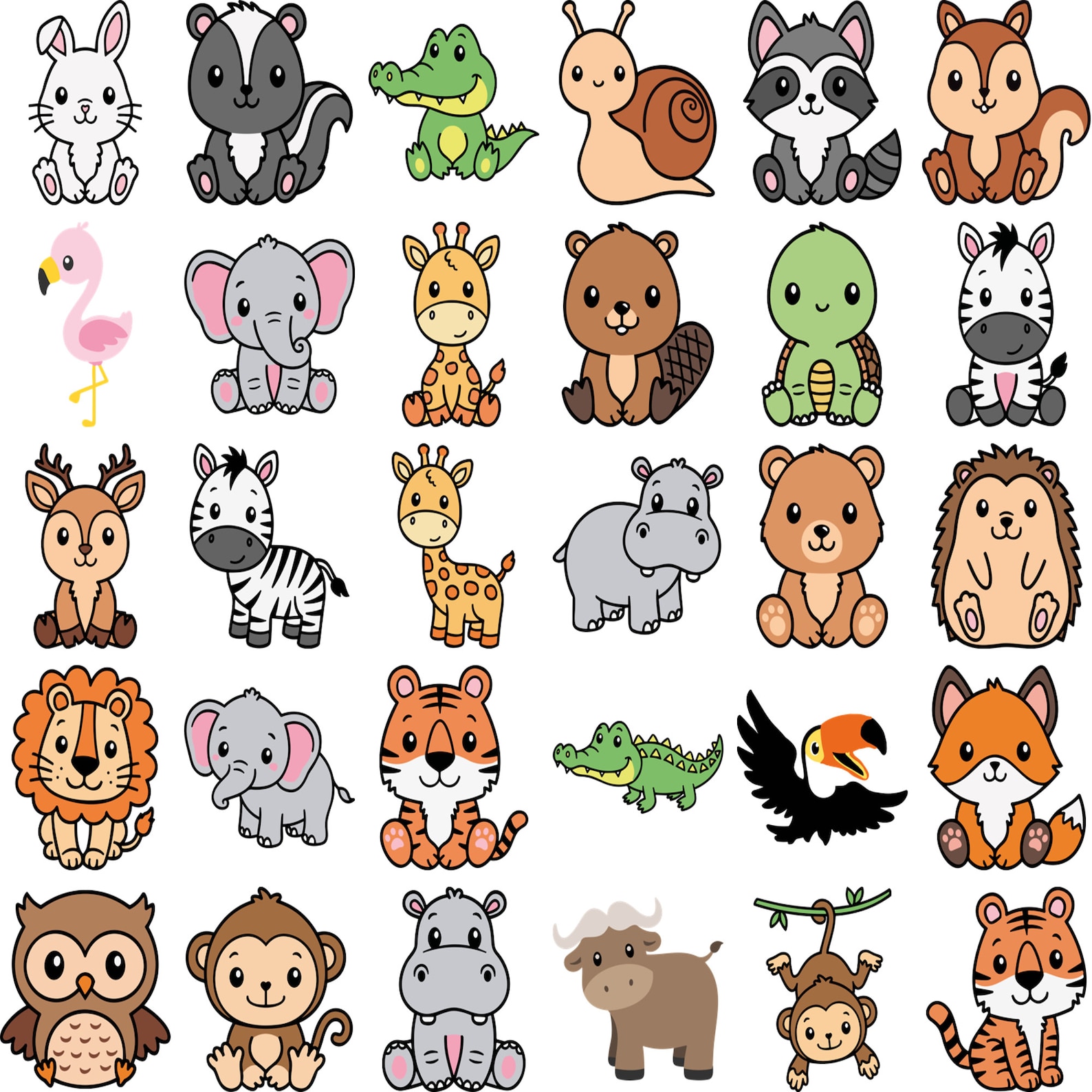 Animal Bundle | Animal SVG| Safari Animals SVG | Jungle Animal | Animal ...
