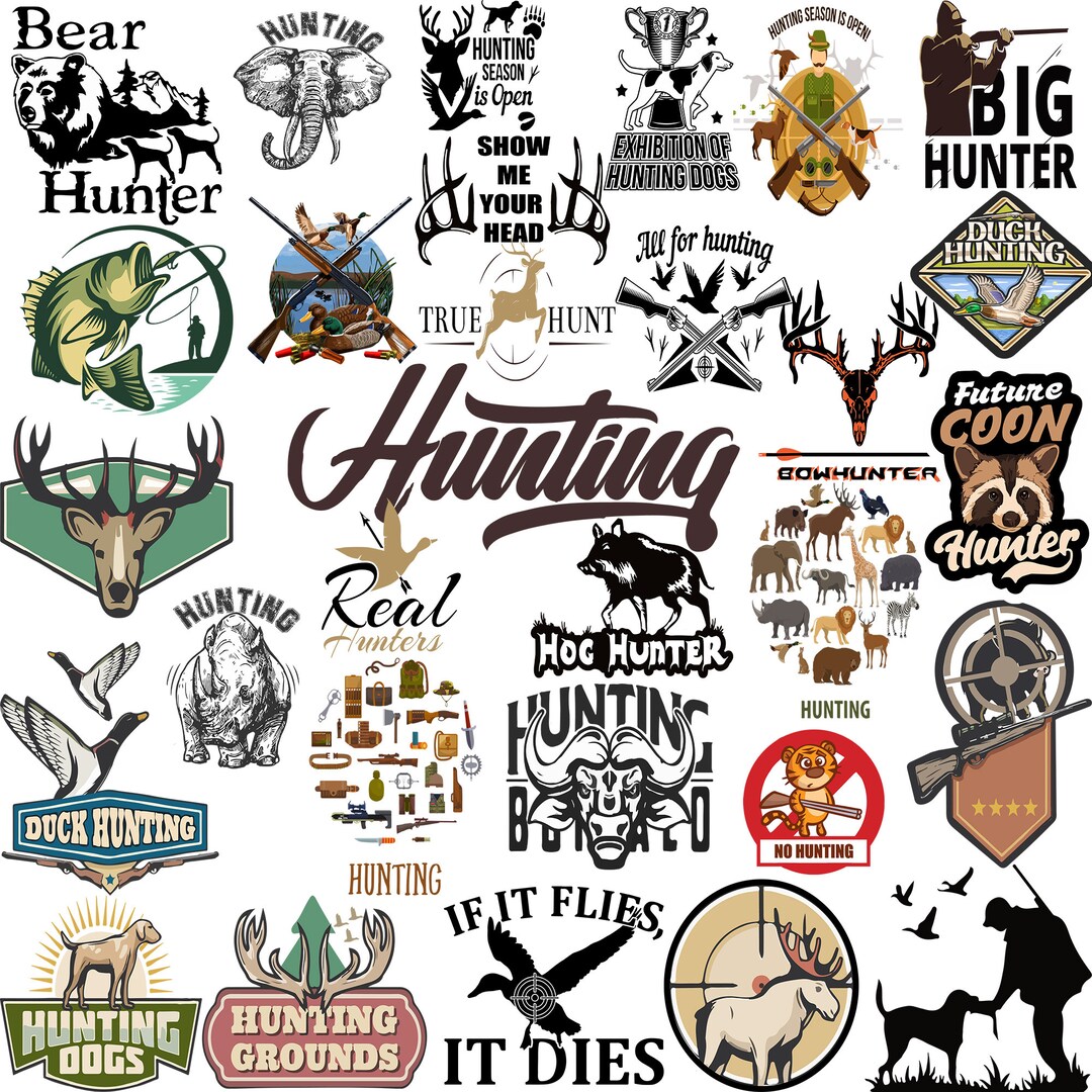 Hunters Bundle Hunters SVG Sports SVG Hunters Animal Hunters Vector ...